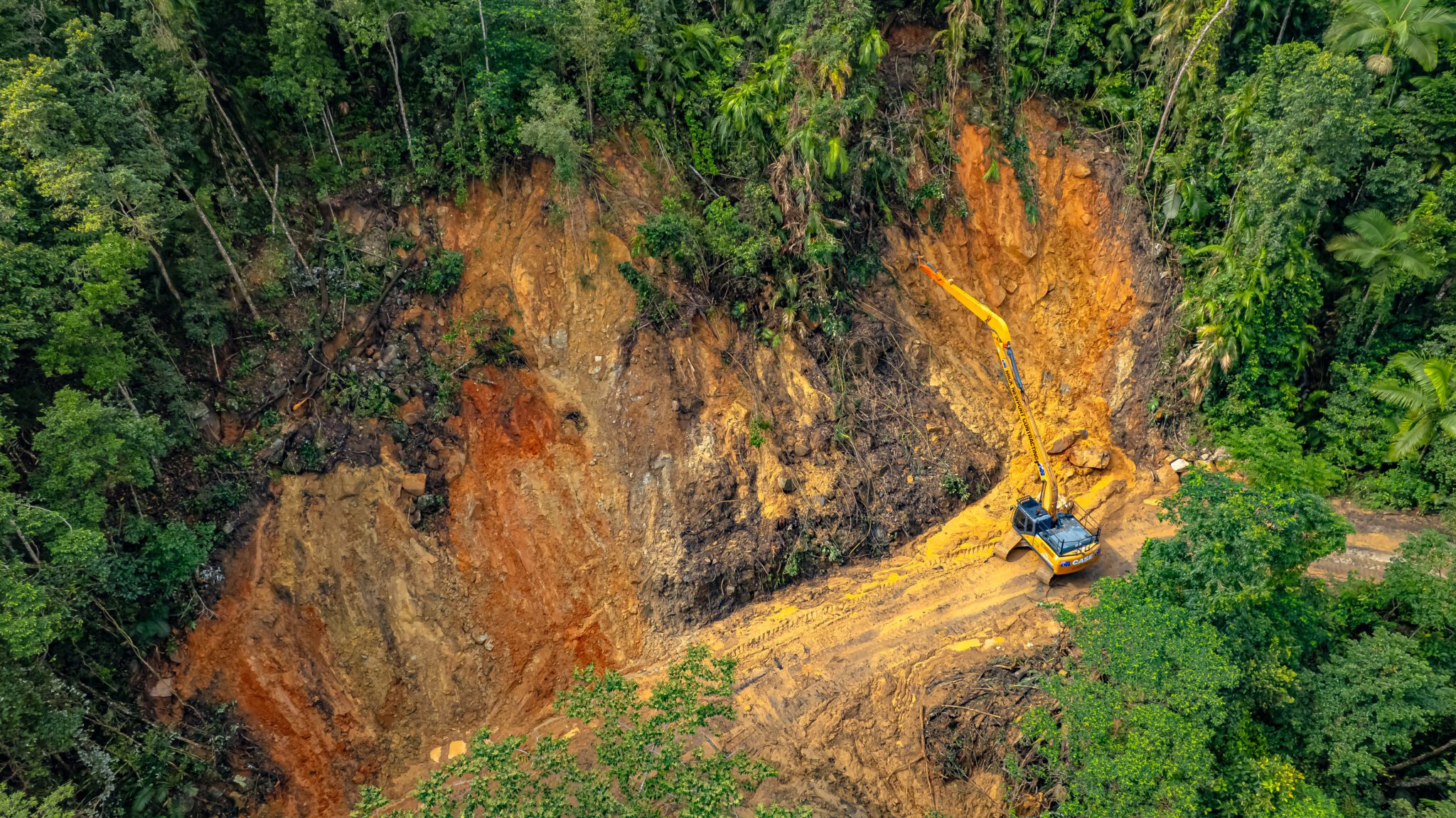 Mount Spec Road works progress after damage